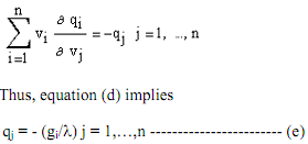 Indirect utility functions, Microeconomics